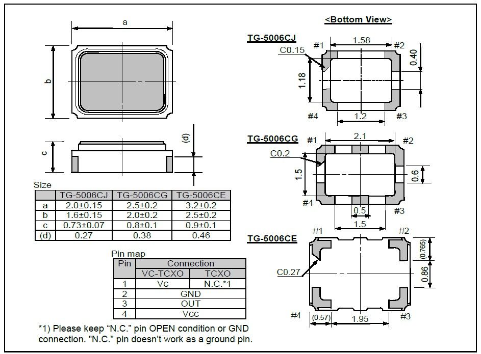 TG-5006CG_温补振荡器_支持选型 | FAE技术支持_元器猫官网