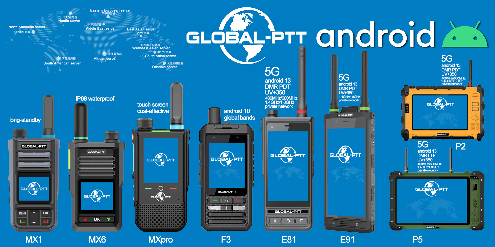 GLOBAL-PTT TXQ walkie talkie,OEM ODM Wholesale radio
