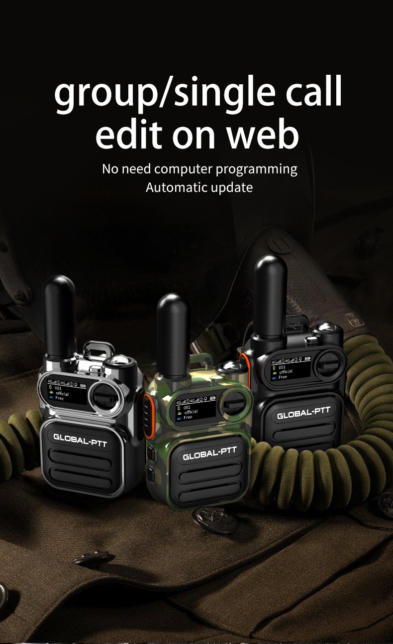 Global-PTT G388 POC 4G walkie talkie Two-way radio radios Mobile Portable profesional long range ...