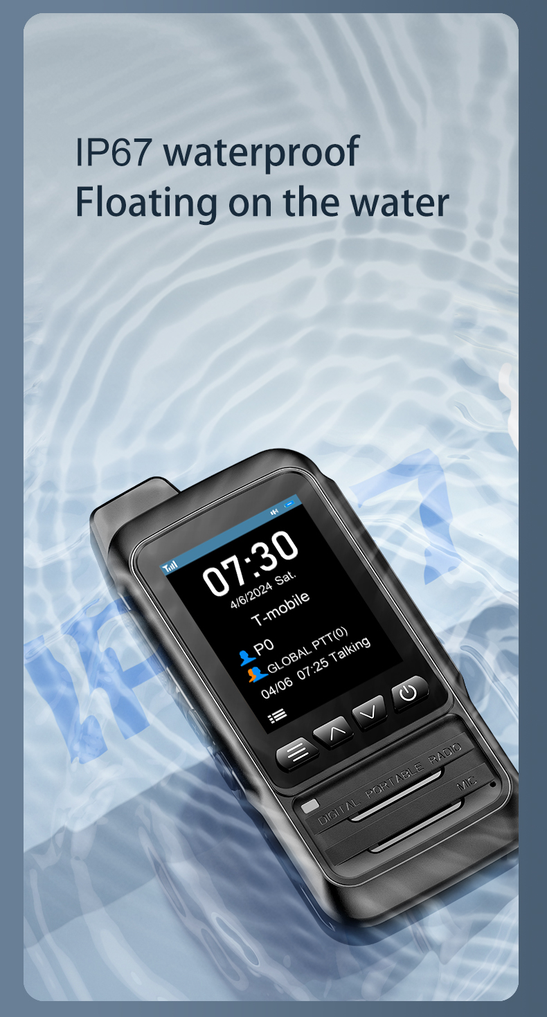 P0 IP67 waterproof global-ptt Ultra -thin 4G full bands EU/NA poc radio two way radio unlimited ...