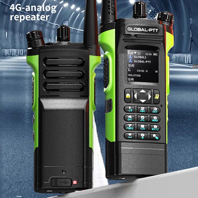 Global-ptt 6500 profesional walkie talkie 4G POC+UHF Two-way radiocommutator large long range ...