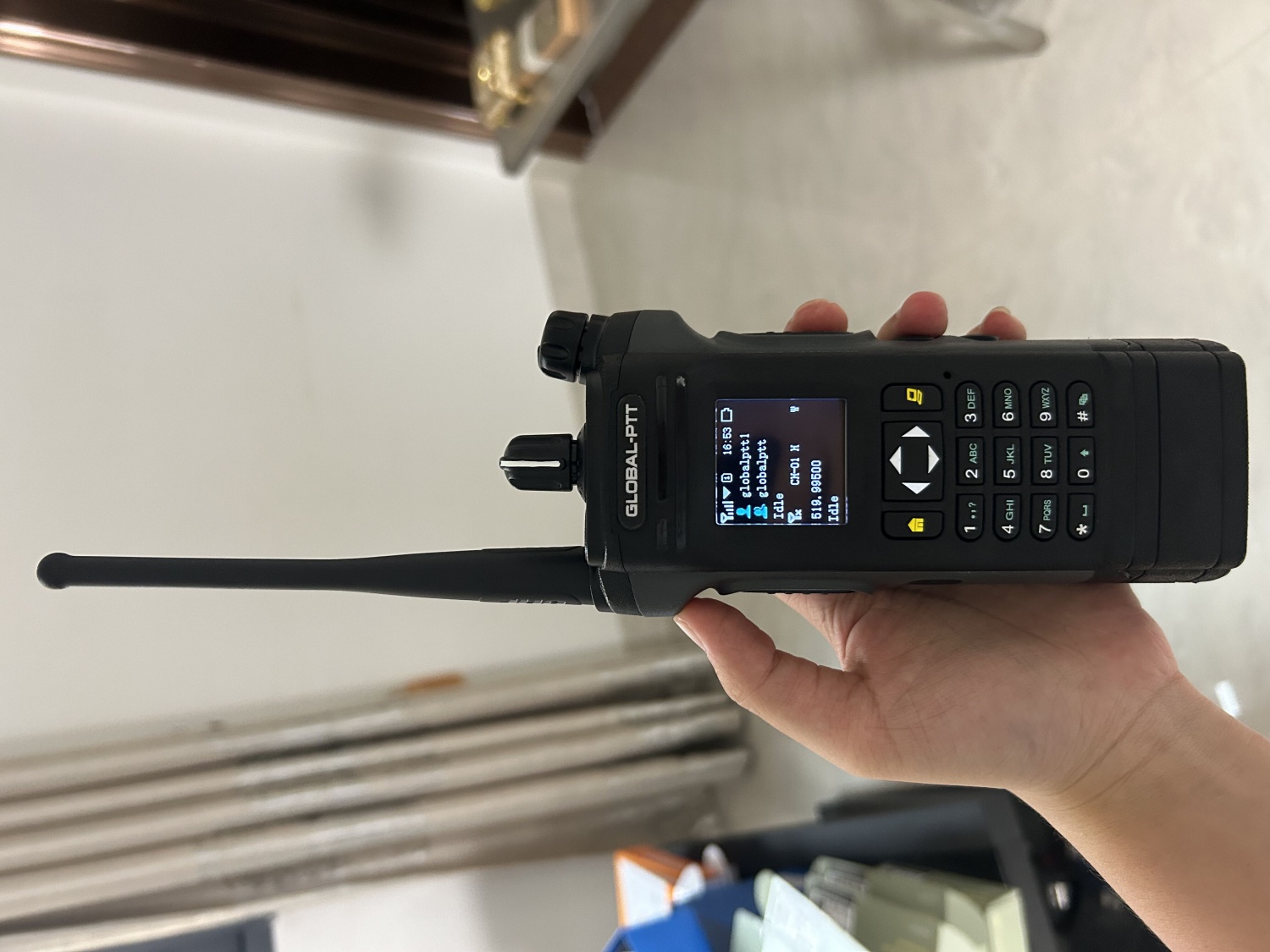 Global-ptt 5288 profesional walkie talkie 4G POC+UHF Two-way ...