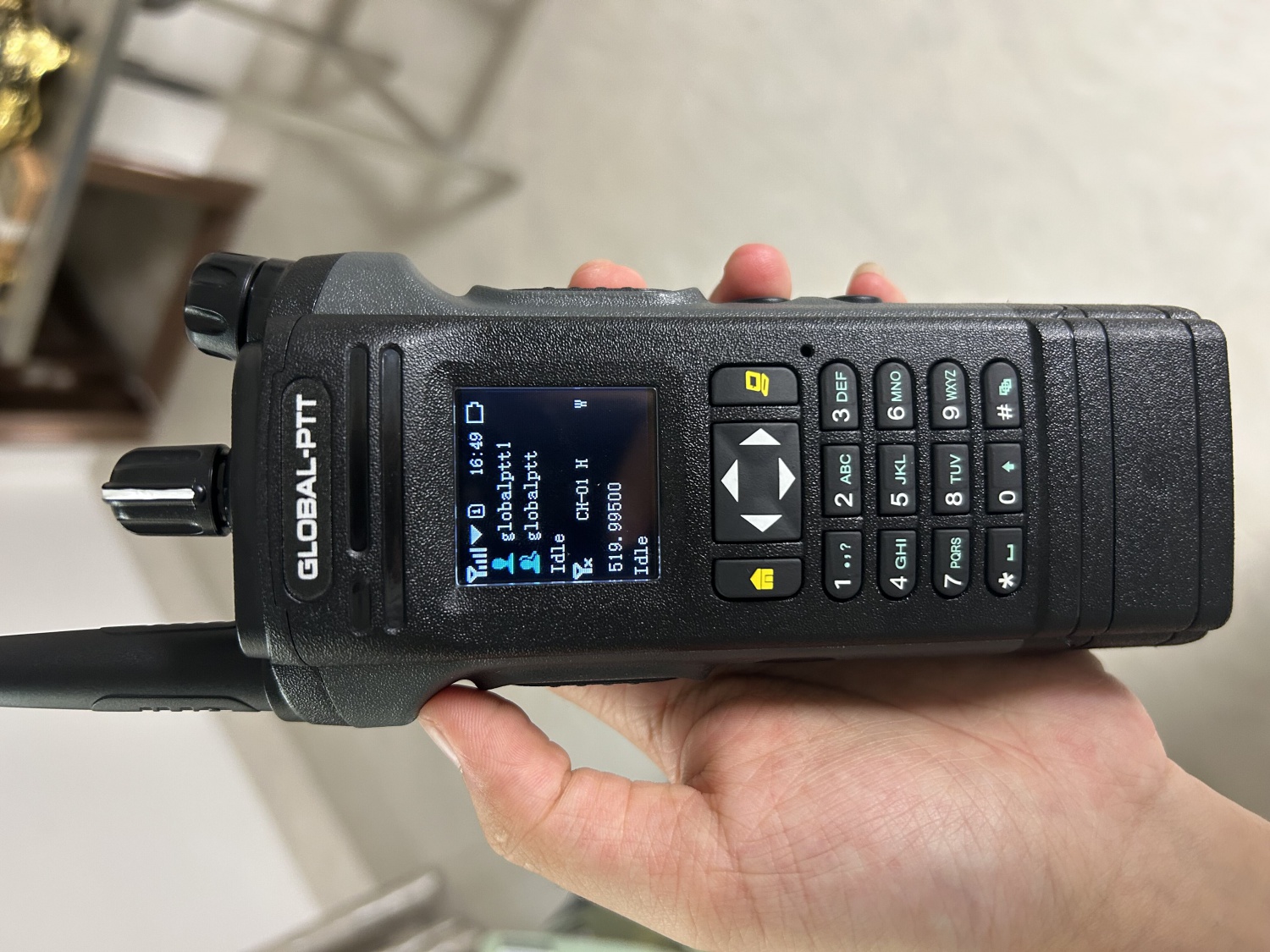 Global-ptt 5288 profesional walkie talkie 4G POC+UHF Two-way radiocommutator large long range ...