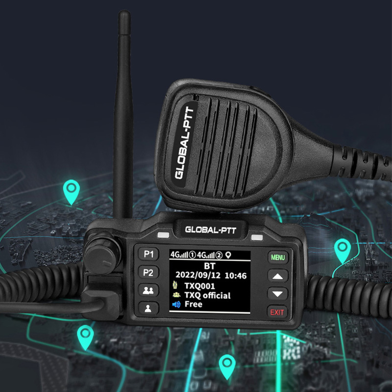 Global-ptt V1 4G poc vehicle radio station LTE car GPS function walkie ...
