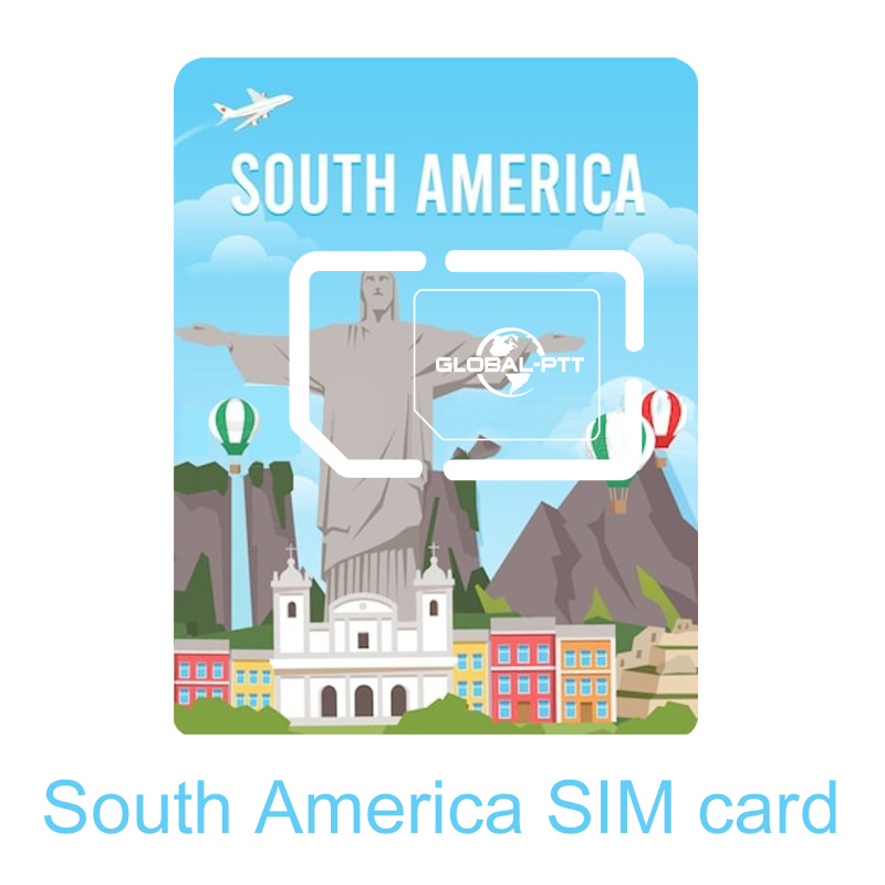 South America global-ptt sim card for poc walkie talkie for Chile ...