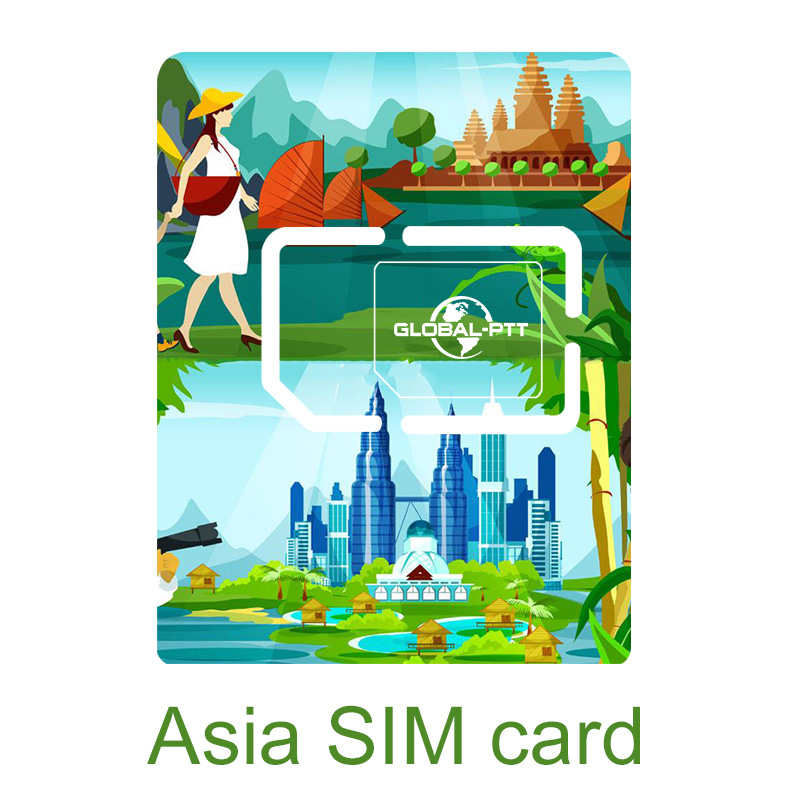 Asia global-ptt sim card for poc walkie talkie for Thailand, China ...