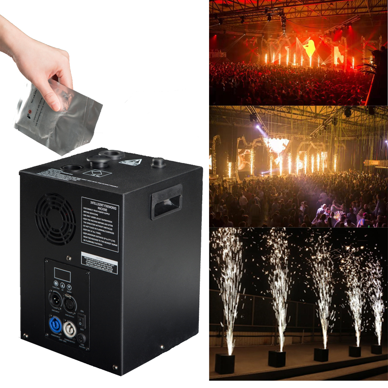 400W DMX Spark Wireless Sparkular Cold Machine With Flight Case Flycase