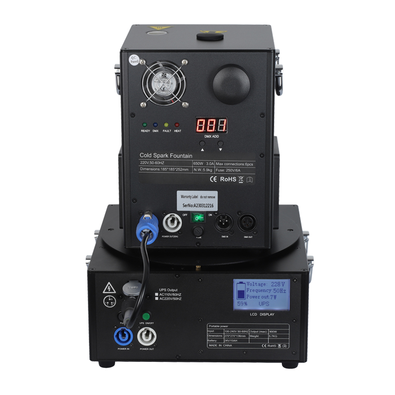 Rechargeable Battery Pack FOR Cold Fireworks Portable Battery Spark Machine