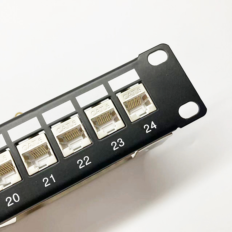 LUCOTEK-1U 19Inch Rackmount Patch Panel - 24 Port CAT6 Shielded ...