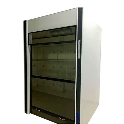Laboratory walk-in fume cupboard floor mounted fume hood