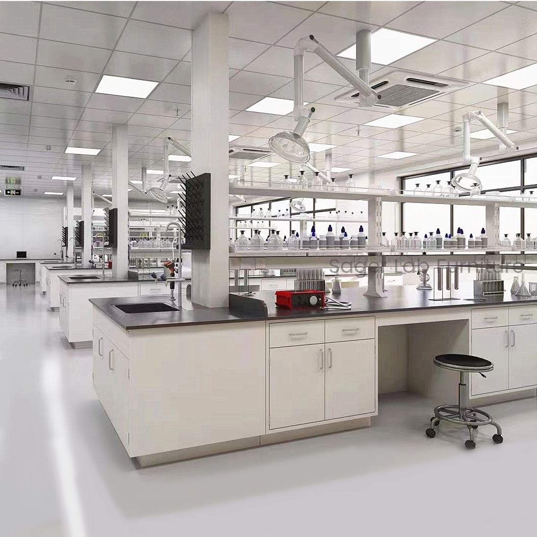 Lab Island Bench, Steel Central Counter, SEFA Lab Island Table