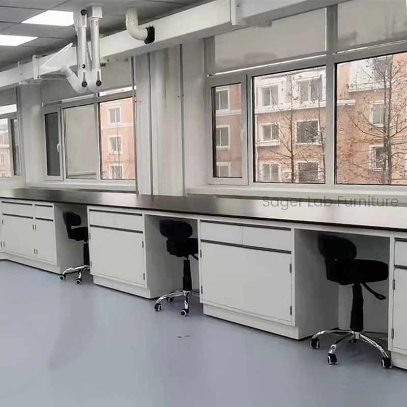 Lab Side Table, Laboratory Table with Cabinet, Laboratory Workbench