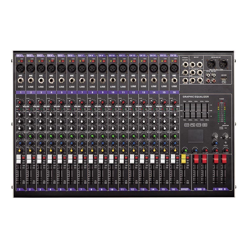 AX802/AX1202/AX1602 两编组 调音台