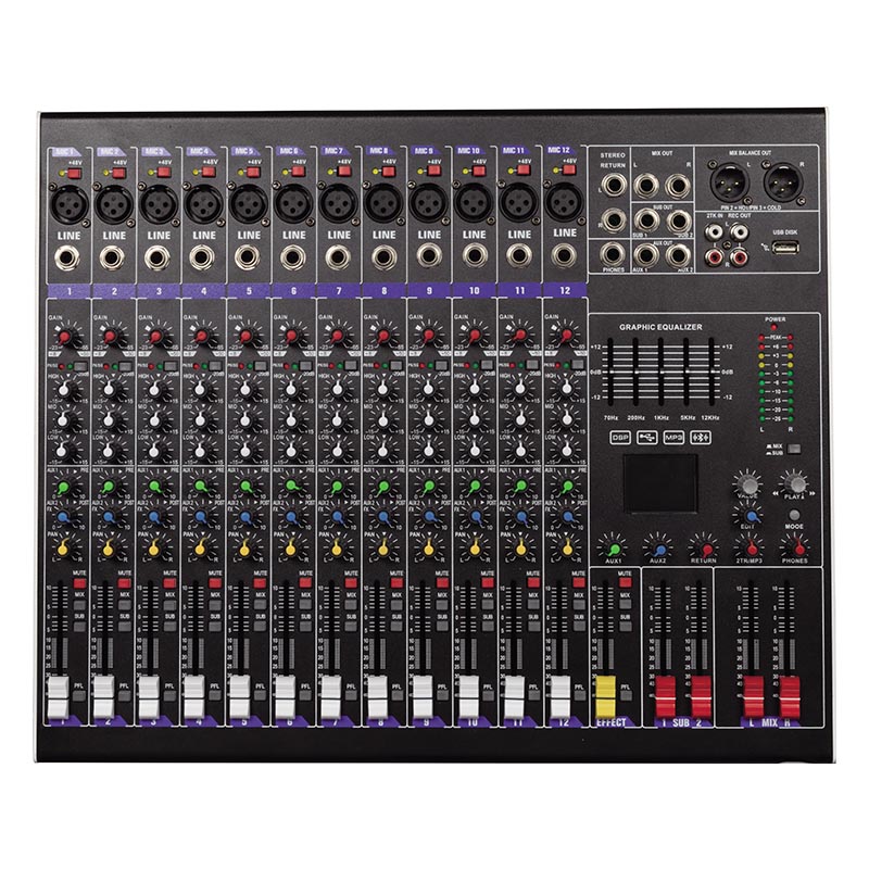 AX802/AX1202/AX1602 两编组 调音台