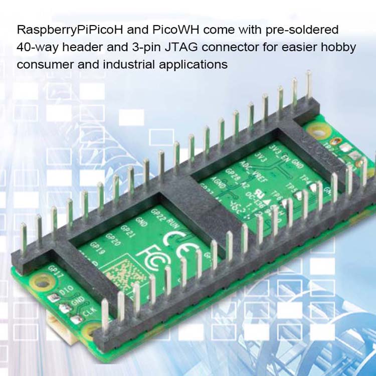Raspberry Pi Pico H 264kB SRAM 2MB Flash Memory 133MHz Dual-core M0+ RP2040 Microcontroller I2C ...