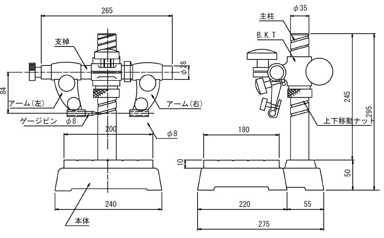 日本 新泻理研 RSK 量表座 561-U