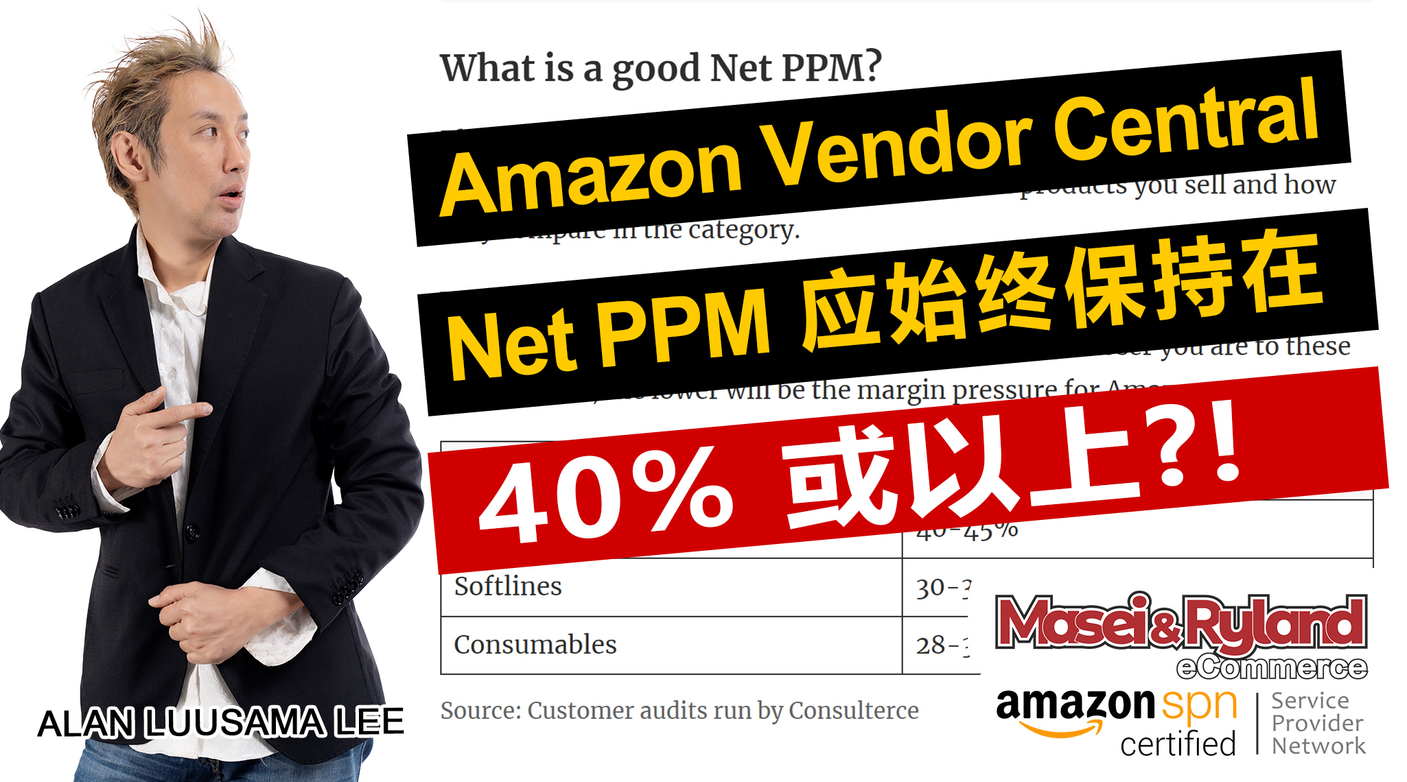 Amazon Vendor Central Net PPM必须保持在 40% 或以上?!才能不会被封号,淮能电商国内官网