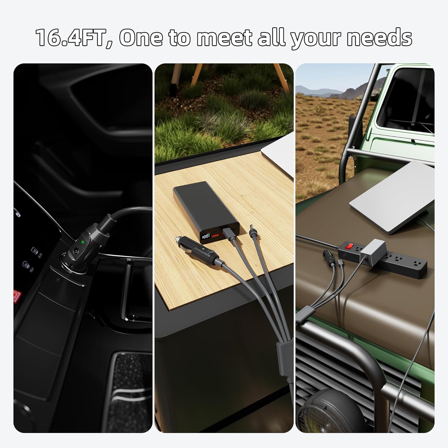 Starlink Mini 3 in 1 DC Power Cable 10FT