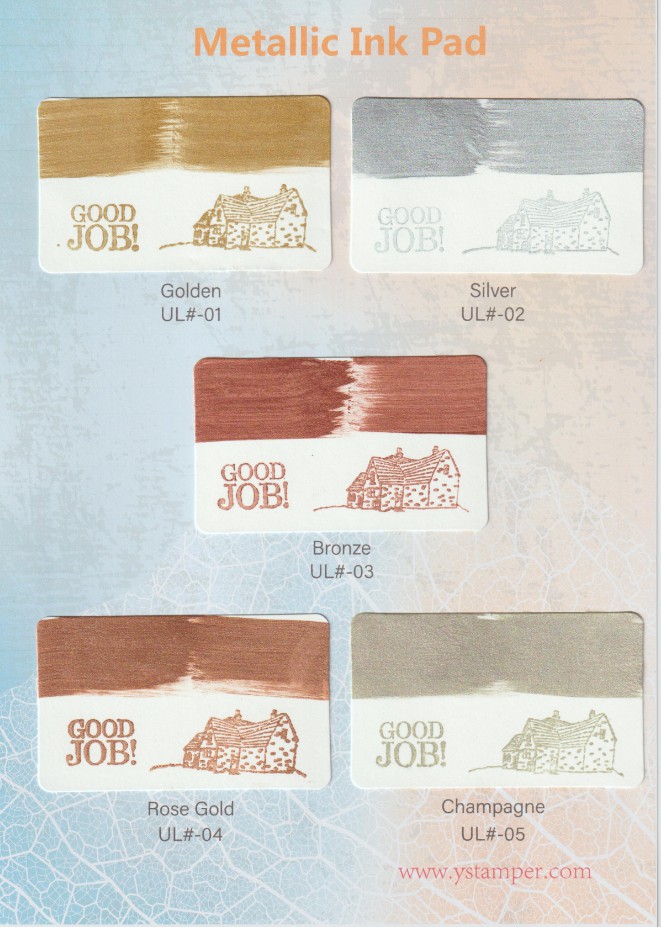 metallic, metal inkpad