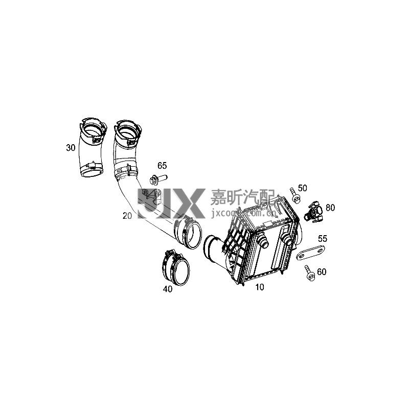 Intercooler For MERCEDES-BENZ C-Class Saloon (W205) OE:A6510900414 ...