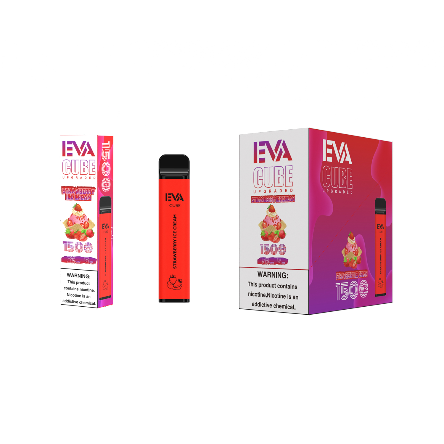 Eva Cube 1500puffs Disposable Pod Vape Pen
