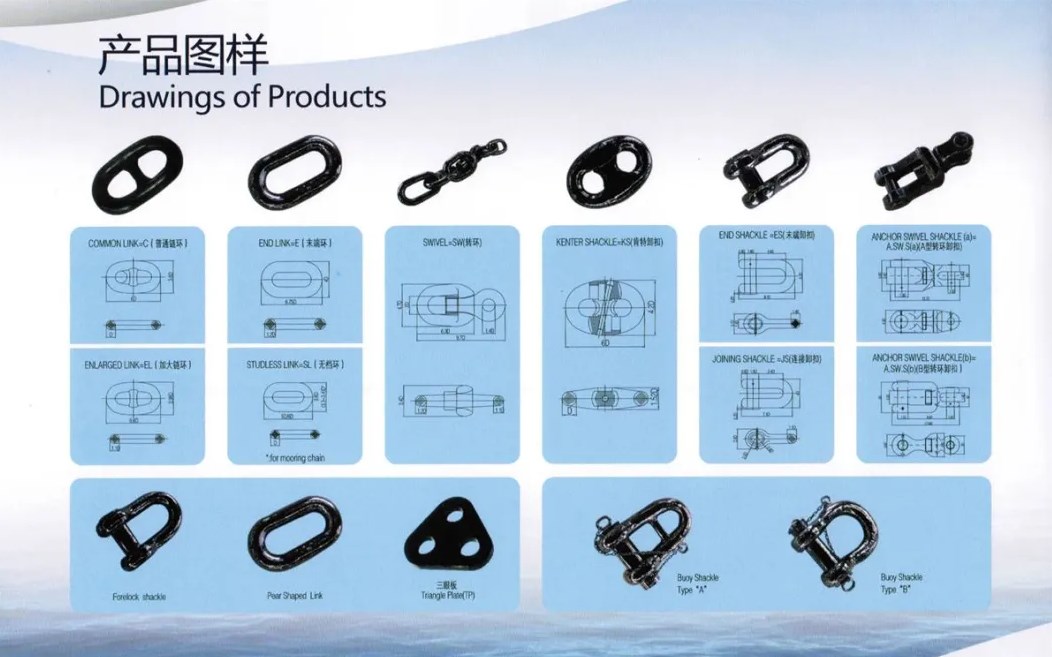 Stud Link Anchor Chain Black Painted