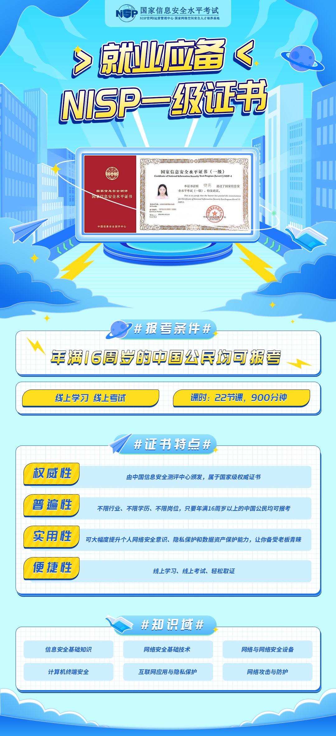 一文告诉NISP证书真正的含金量！考公、就业、招投标、领补贴都需要！