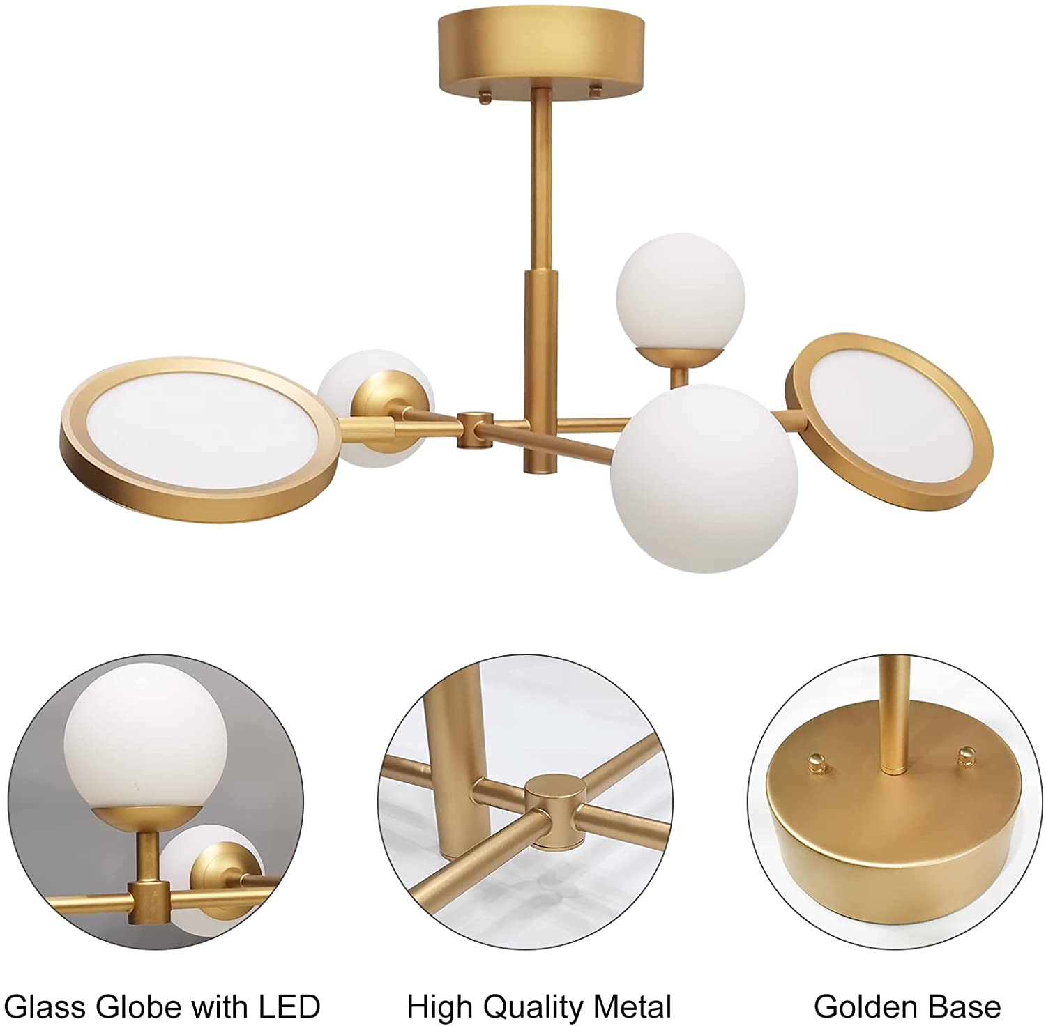 LED Sputnik Chandelier