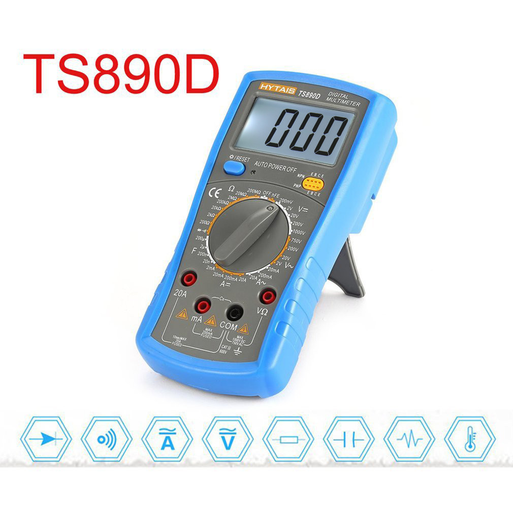HYTAIS泰圣TS890D数字高精度电工***表智能防烧便捷多功能万用表,深圳泓源泰圣电子科技有限公司