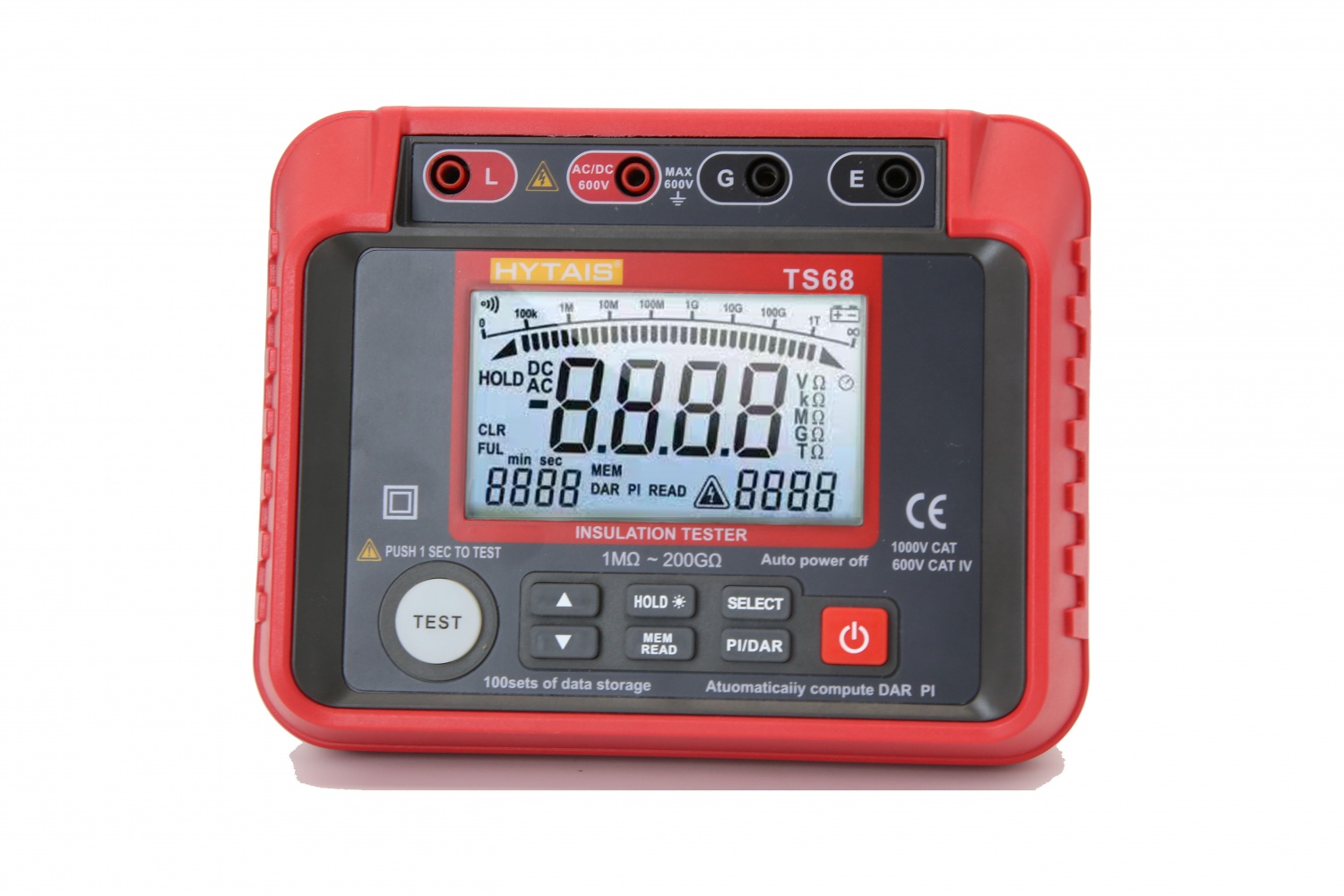 TS68 good quality digital multitester meter Display Insulation Megger ...