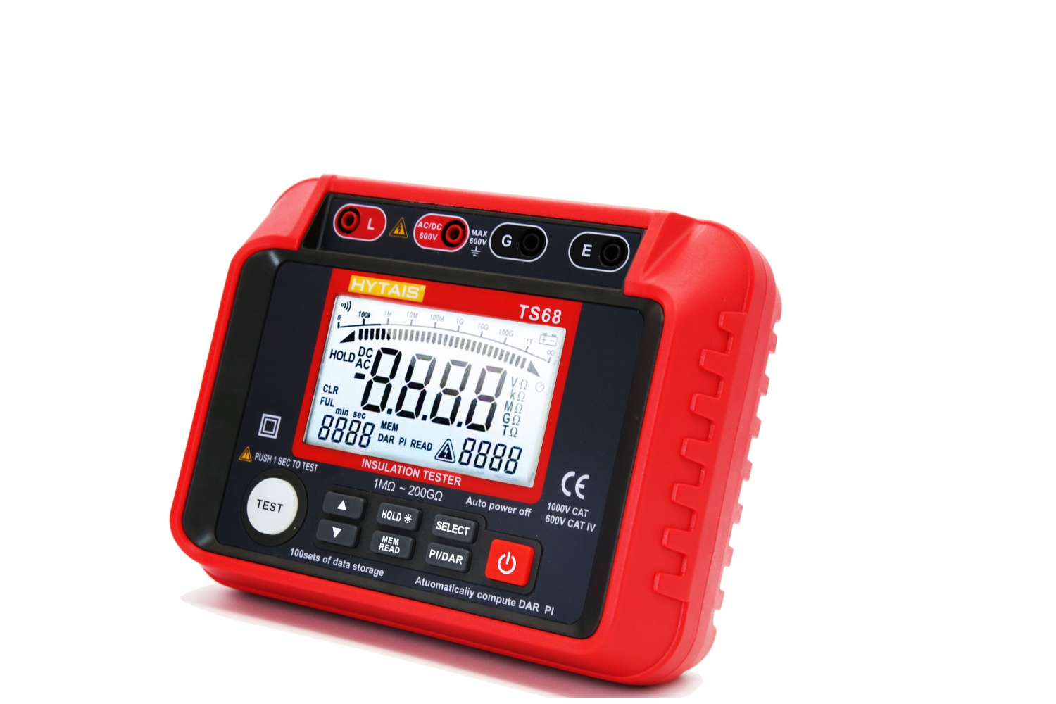 TS68 good quality digital multitester meter Display Insulation Megger ...
