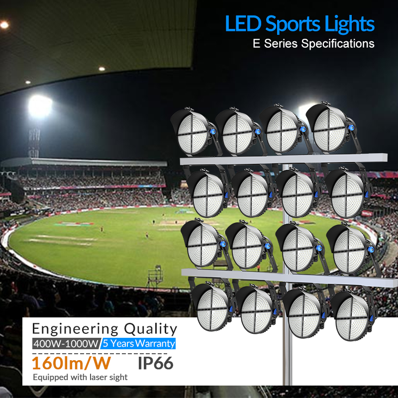 400W 500W 600W 800W 900W 1000W Round LED Stadium Light