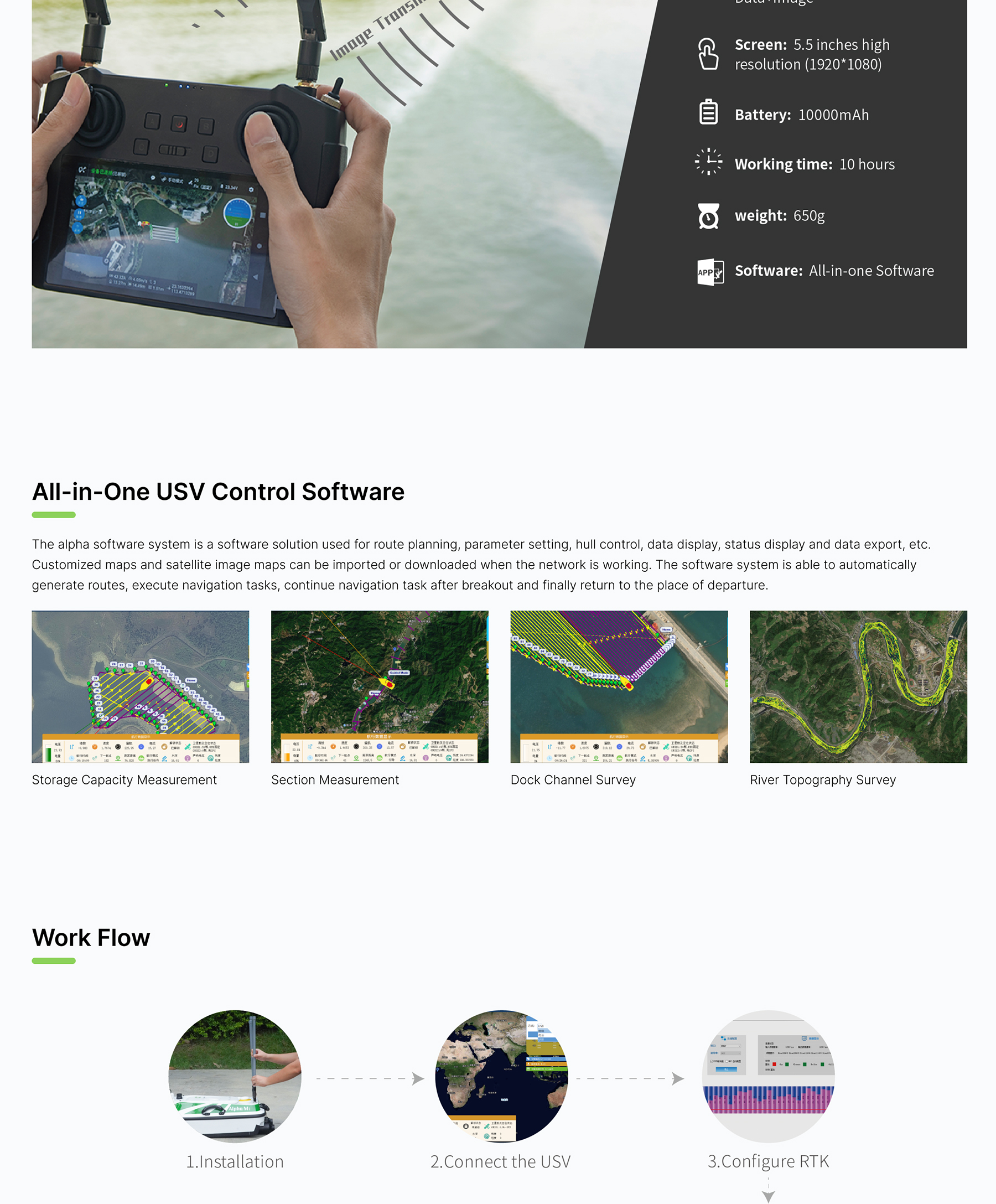 Alpha Surveying Mi Unmanned Surface Vehicle | USV Manufacturers
